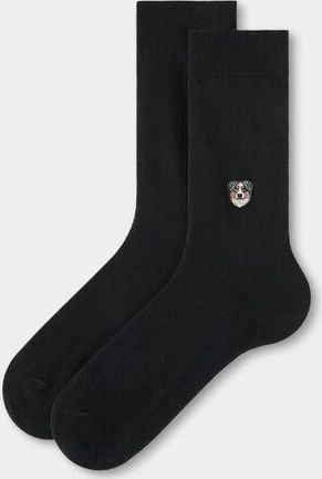 Calzedonia Kurze Herrensocken Mit Weihnachtsmotiv Schwarz