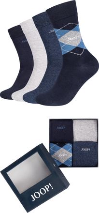 Joop Socken JOOP premium essentials, Herren, Gr. 39-42, blau (navy mix), Baumwollmischung, Socken Socken, mit elastischem Bund