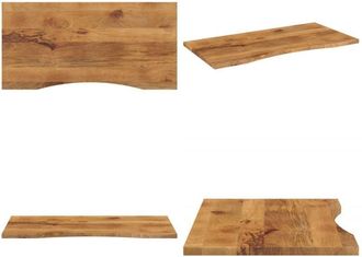 vidaXL Schreibtischplatte mit Aussparung 120x50x2,5cm Massivholz Mango - Vidaxl