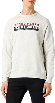 Teddy Smith S- Gordon RC Sweater, Blanc Ivoire Chine, L Homme