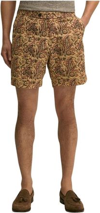 Brooks Brothers Homme, Shorts, Brun, Taille: W42 Paisley Print Cotton Short