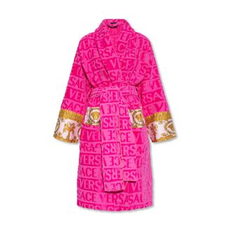 Versace Gemusterte Bademantel - - Nightwear & Lounge - Damen - Rosa - 3XL