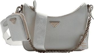 Prada Crossbody Bags - Prada Re-Edition 2005 Handbag Saffiano Leather Whi - Gr. unisize - in Wei&szlig; - f&uuml;r Damen
