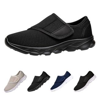 Generic Chaussures pour homme diab&eacute;tiques extra larges l&eacute;g&egrave;res et respirantes avec sangle r&eacute;glable et fermeture facile pour pieds enfl&eacute;s et fasciite plantaire