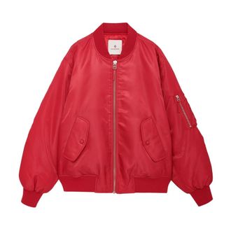 Anine Bing Leon Bomber - - Jackets - Damen - Rot - S