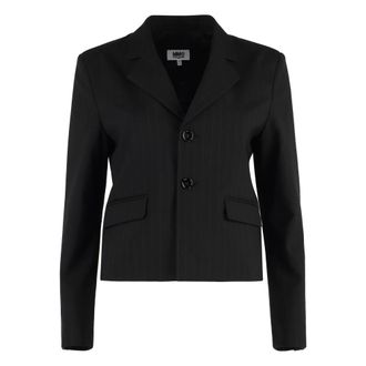 Maison Margiela Femme, Vestes, Noir, Taille: 40 FR Veste croisée à deux boutons