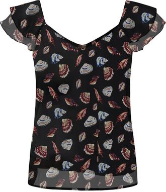 Only Onlasta Life Capsleeve V-Neck Top WVN