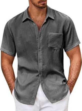 Generic Offres &eacute;clair du jour Chemise boutonn&eacute;e &agrave; manches courtes pour hommes, chemise d&eacute;contract&eacute;e, &eacute;t&eacute;, manches courtes, chemises boutonn&eacute;es, v&ecirc;tements tend