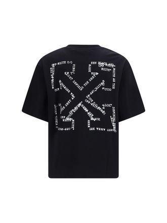 Off-white Mens Type Arrow Skate T-Shirt Black Cotton T-Shirts And Polos