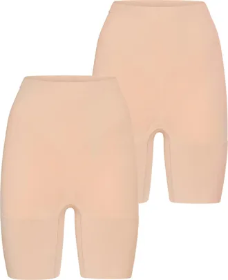 Sarlini Shapinghose SARLINI, Damen, Gr. XL, beige, Obermaterial: 54% Polyamid, 46% Elasthan, unifarben, eng, Unterhosen, Nahtlos, figurformende Shorts