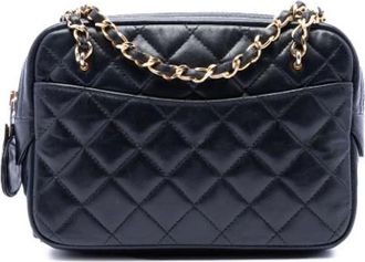 Chanel Pre-owned Sac bandouli&egrave;re matelass&eacute; vintage - Femme - Pre-owned - Noir - Taille: ONE Size