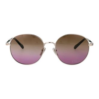 Chlo&eacute; Lunettes de soleil g&eacute;om&eacute;triques - Femme - Accessoires - Gris - Taille: 55 MM