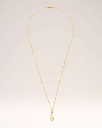 Ami Collier Martel&eacute; Dor&eacute; Pendentif 6 en Laiton Or - TU - Unisex