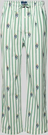 Ralph Lauren Comfort Fit Pyjama-Hose mit Polo-Bear-Muster Modell PJ PANT-SLEEP-BOTTOM