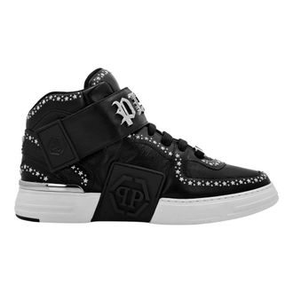 Philipp Plein unisex, Chaussures, Noir, Taille: 46 EU Mid-Top Baskets Gothic Plein