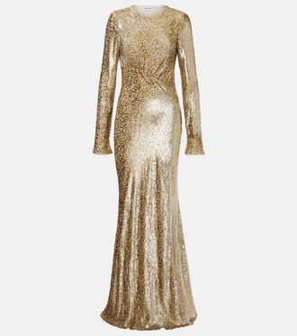 Self Portrait Robe longue Fil Coupé