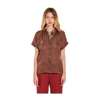 Mason's Damen, Blusen & Hemden, Braun, MGr&ouml;&szlig;e