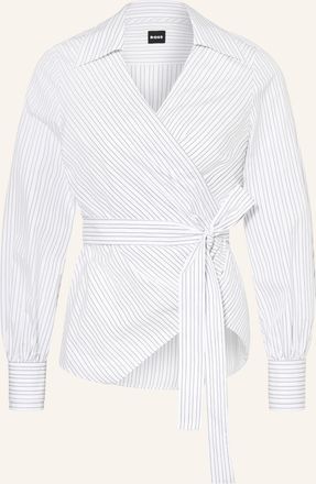 HUGO BOSS Wickelbluse Bekania weiss