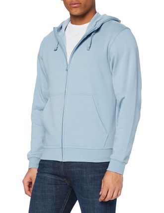 Clique Herren Kapuzen-Sweatjacke Basic Hoodie / hellblau (57), XS