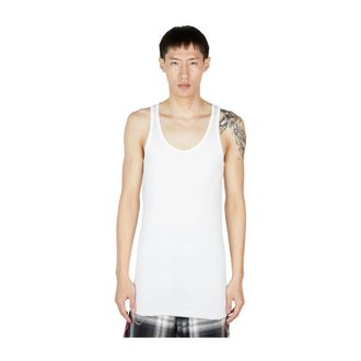 Sulvam Homme, Tops, Blanc, Taille: L D&eacute;bardeur col rond en jersey