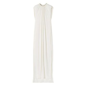 Lanvin Femme, Robes, Blanc, Taille: 38 FR Embellished Collar Dress