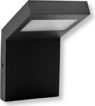 Trade Shop Trade Shop - LAMPADA APPLIQUE LED DA GIARDINO 10W IP54 LAMPIONE BOLLARD DA MURO LUCE 4000K 954WA-H160 - Dunkelgrau
