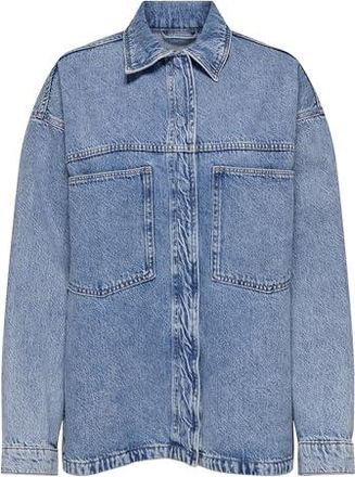 Only Onlemmie L/S DNM AZ Noos Chemise en Jean pour Femme, Bleu Jeans Clair, L