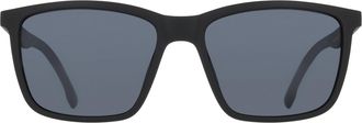 Nautica Mens Sunglasses N907SP - Matte Black with Gray Lens