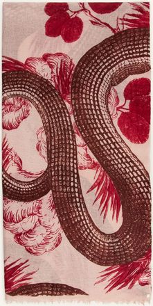 Friendly Hunting Friendly Hunting Cashmere-Schal Garden Eden rot