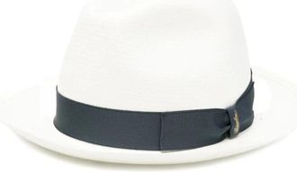 Borsalino Homme, Accessoires, Blanc, Taille: 58 CM Borsalino Hats White