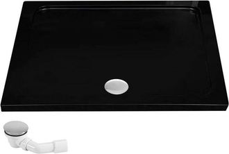 Rea Duschwanne acryl savoy black 80X100 - REA