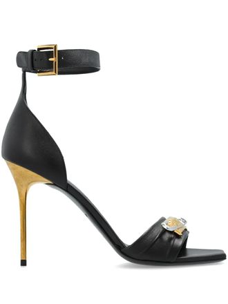 Balmain sandales en cuir 110 mm - Noir