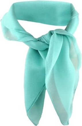TigerTie dames Chiffon tissu nicki mint vert taille 50 cm x 50 cm - tissu foulard écharpe