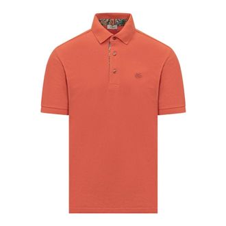 Etro Homme, Tops, Rouge, Taille: S Polo avec D&eacute;tails Imprim&eacute;s