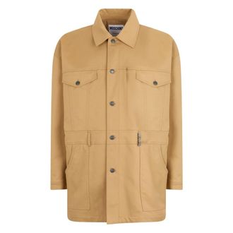 Moschino Baumwollmantel - - Jackets - Herren - Beige - L