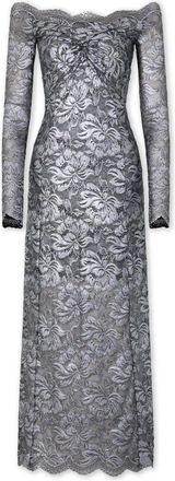 Paco Rabanne Femme, Robes, Gris, Taille: 34 FR Long Lace Dress