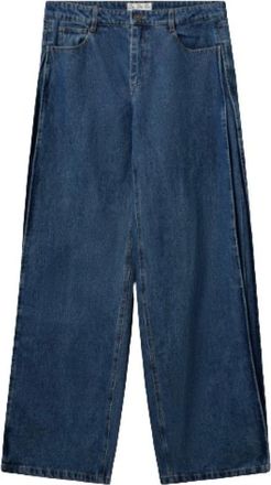 Designers Remix Collection Femme, Jeans, Bleu, Taille: W29 Wide Jeans