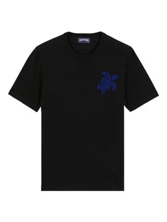 Vilebrequin t-shirt à logo imprimé - Noir