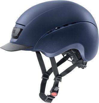 Uvex elexxion - robuster Reithelm f&uuml;r Damen und Herren - individuelle Gr&ouml;&szlig;enanpassung - optimale Bel&uuml;ftung - Blue matt-Blue matt - 55-56 cm
