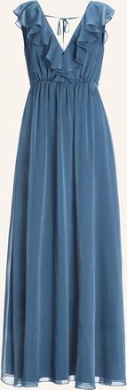 Swing Swing Abendkleid Mit Volants blau