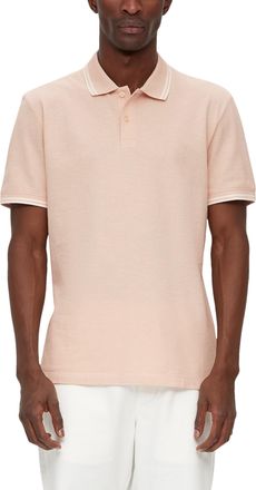 s.Oliver Poloshirt mit Flammgarnstruktur