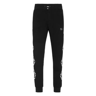 Philipp Plein Jogging Hosen Monogram - - Trousers - Herren - Schwarzk - 3XL
