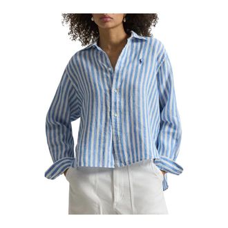 Polo Ralph Lauren Femme, Blouses et Chemises, Multicolore, Taille: 36 FR N WD CRP ST-Long Sleeve-Button Front Shirt