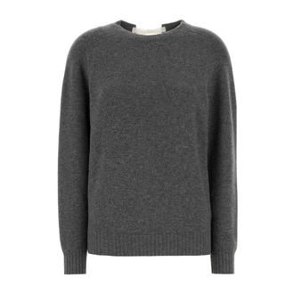 Carven Kn250 Strickoberteil mit Bindedetail am R&uuml;cken - - Knitwear - Damen - Grau - S