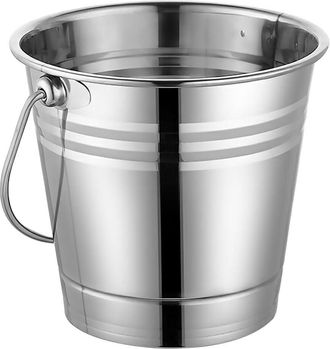 DOITOOL Edelstahl EiswüRfelbehäLter - 2L eiskübel Mit Griff - Tragbarer KüHlbehäLter FüR Wein, Champagners Und Bier - Isolierter SektküHler FüR EiswüRfel