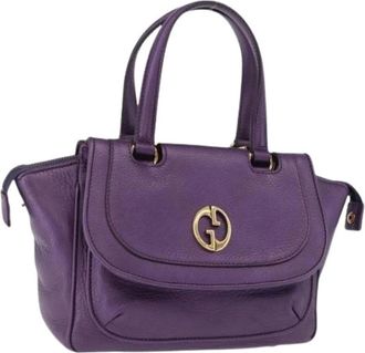 Gucci Sac &agrave; main en cuir Pre-owned - Femme - Pre-owned - Violet - Taille: ONE Size