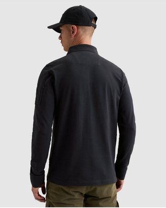 PME Legend Langarm-Poloshirt mit Logo Stickerei