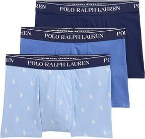 Polo Ralph Lauren Lot de 3 boxers en coton m&eacute;lang&eacute;