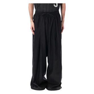 Yohji Yamamoto Homme, Pantalons, Noir, Taille: L Pantalon Large Raw Edge 3 Stripes