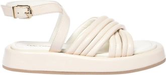 Baldinini Femme, Chaussures, Blanc, Taille: 41 EU Nappa Sandal